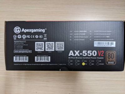 [開箱]美商艾湃 Apexgaming AX550-V2 銅牌 – JIN資訊網