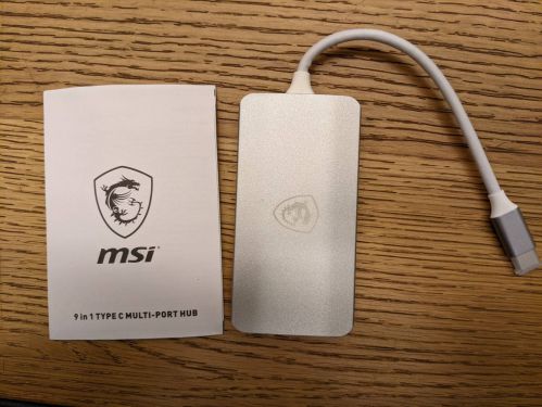 [開箱]微星MSI Type-C 9合1多功能轉接器 P210 – JIN資訊網